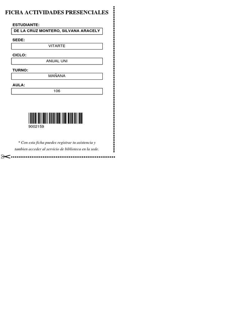Ficha Presencial | PDF