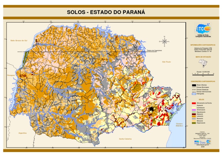 Mapa Solos PDF | PDF | Solo | Ciências do Solo