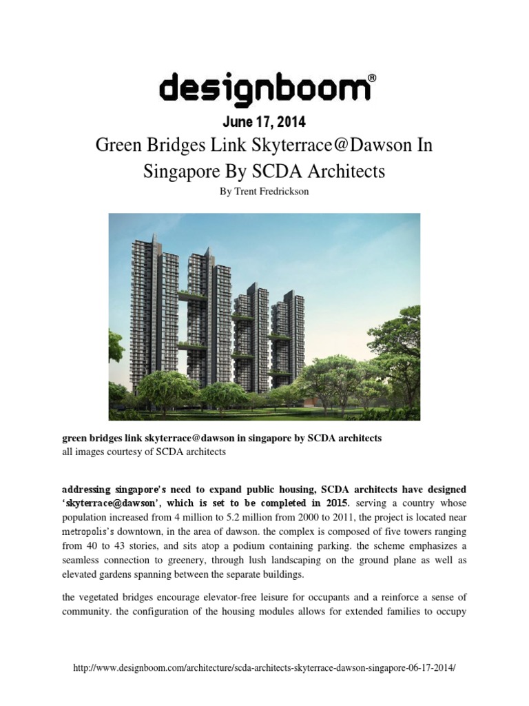 Chan Soo Khian SkyTerraceDawson Designboom June 17 | PDF | Building ...