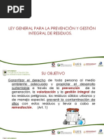 Resumen de Ley General para La Prevención y Gestión Integral de Los Residuos | PDF | Residuos ...