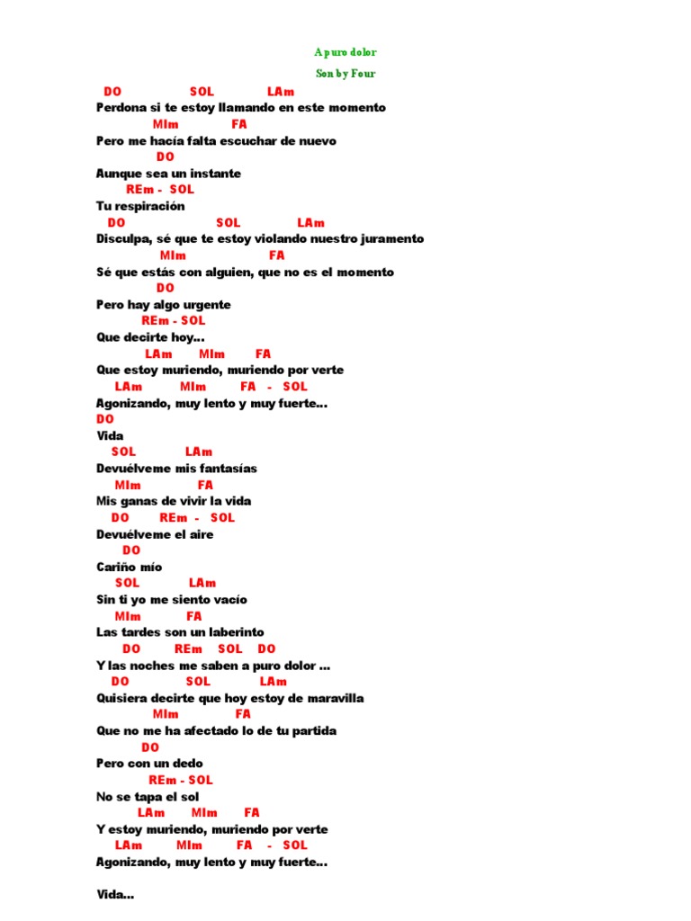 A Puro Dolor Son by Four | PDF