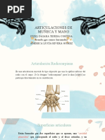 Mano y Muñeca | PDF | Mano | Articulaciones