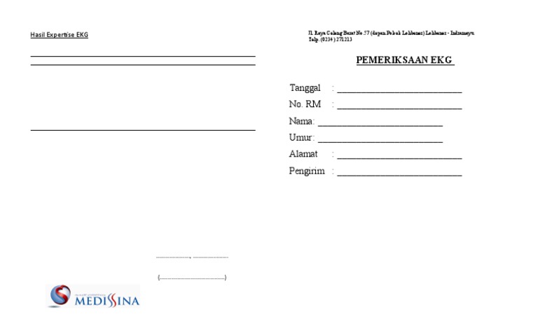 Hasil Expertise EKG | PDF