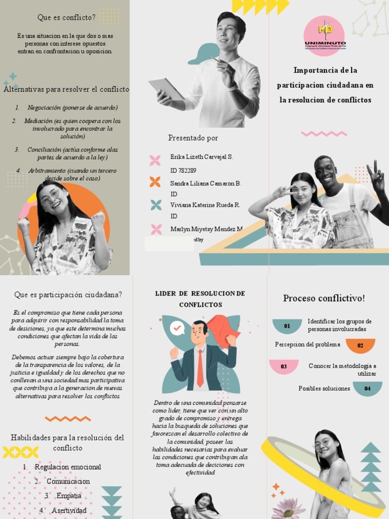 Folleto Resolucion de Conflictos | PDF | Psicología Social | Sicología