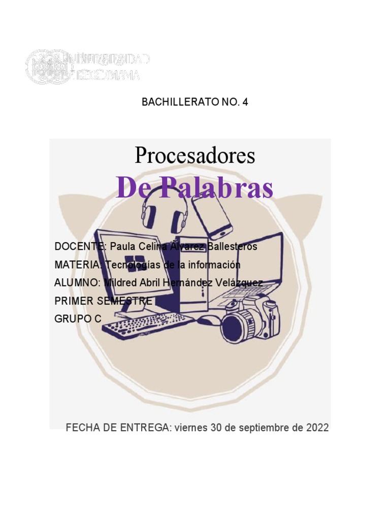 Procesadores de Texto | PDF | Procesador de textos | Microsoft Word