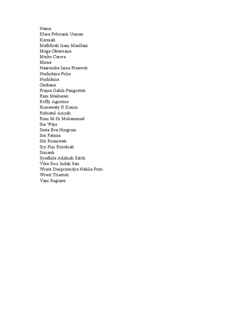 List Nama Dan Judul-1 | PDF