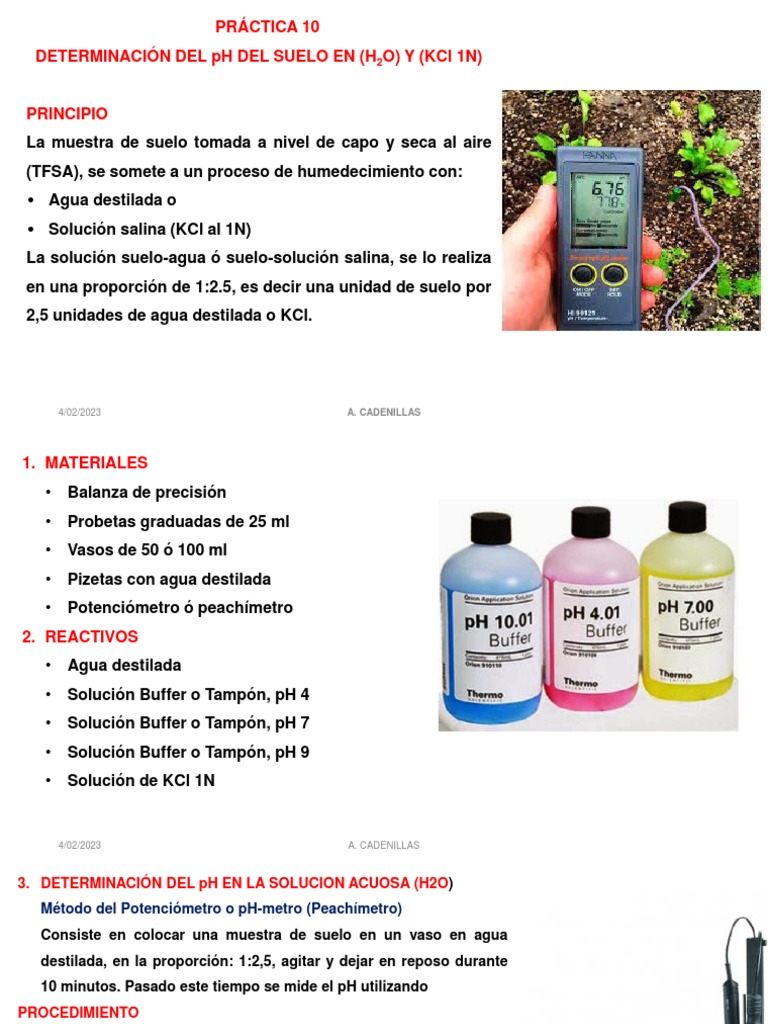 Determinación de pH del Suelo | PDF | Ph | Química