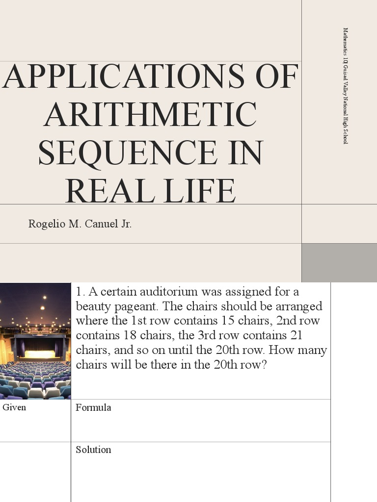 Arithmetic Sequence | PDF | Pandemic | Mathematics