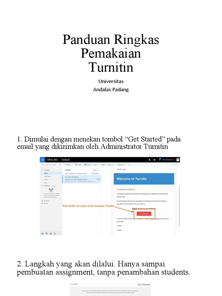 Panduan Turnitin Unand | PDF