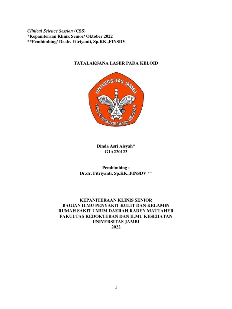 Terapi Laser Pada Keloid PDF | PDF