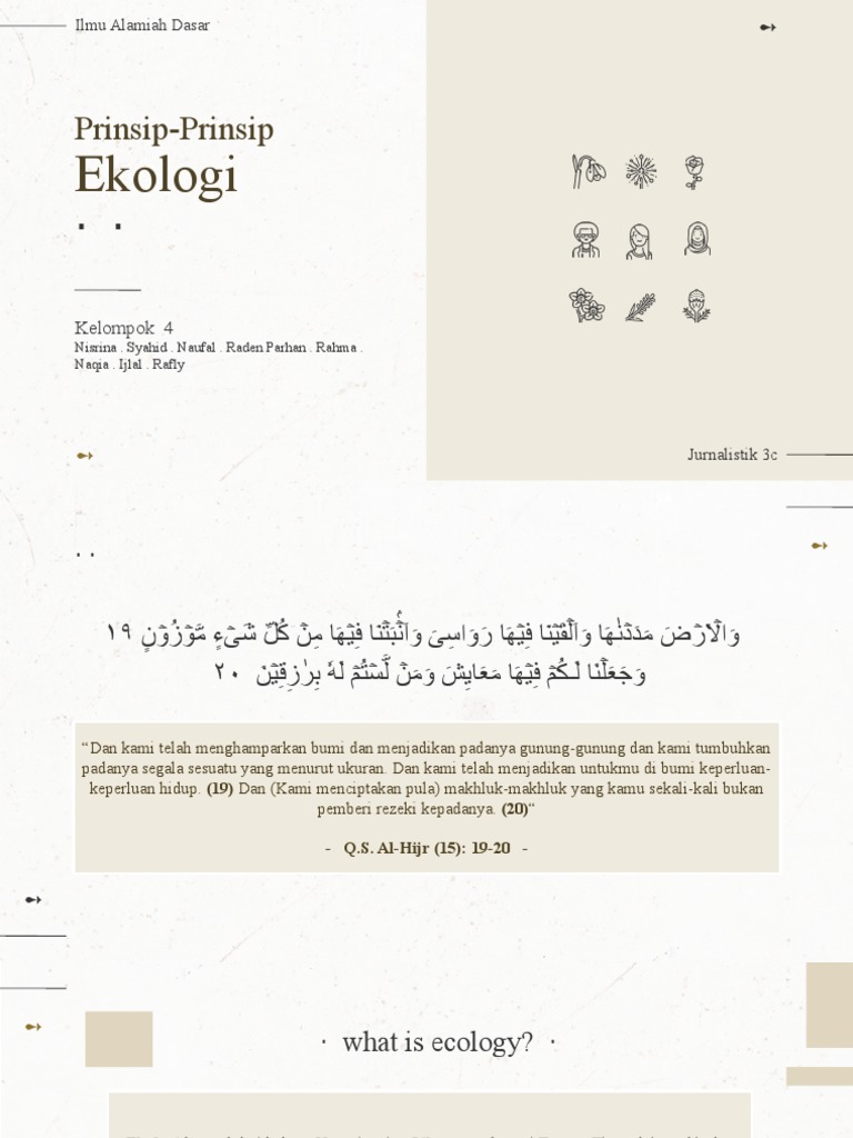 IAD Kel.4 - Prinsip Ekologi | PDF