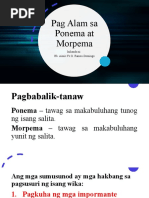 Ponemiko at Ponetikong Mga Tunog 1 | PDF