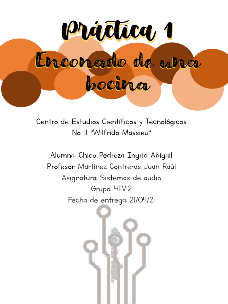 Enconado de Bocina | PDF