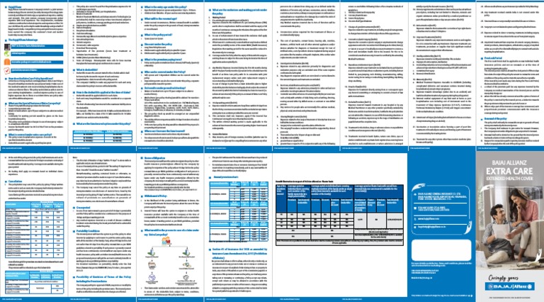 Bajaj Allianz Extra Care Plus Overview | PDF | Deductible | Insurance