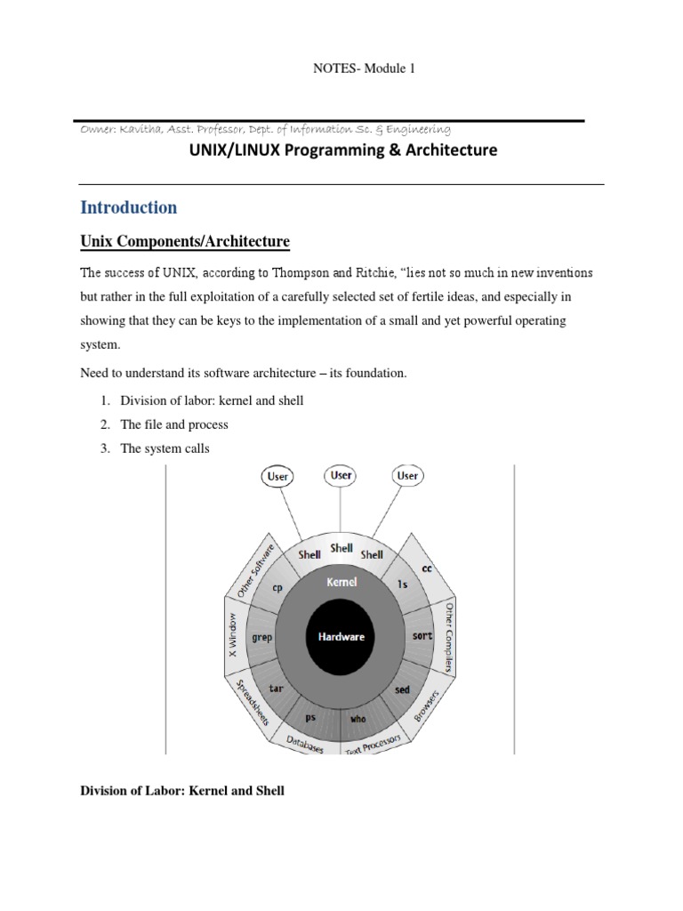 Notes - UP MODULE 1 | PDF | Shell (Computing) | Superuser