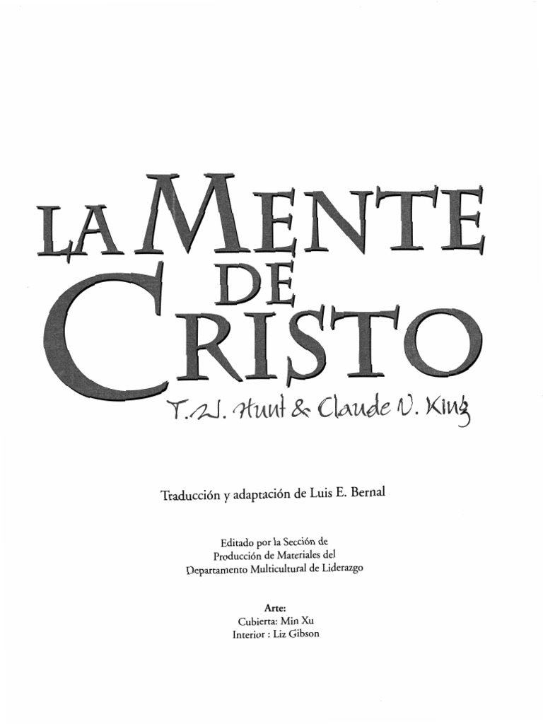 01-SER-SEMEJANTE-A-CRISTO-La-Mente-De-Cristo | PDF
