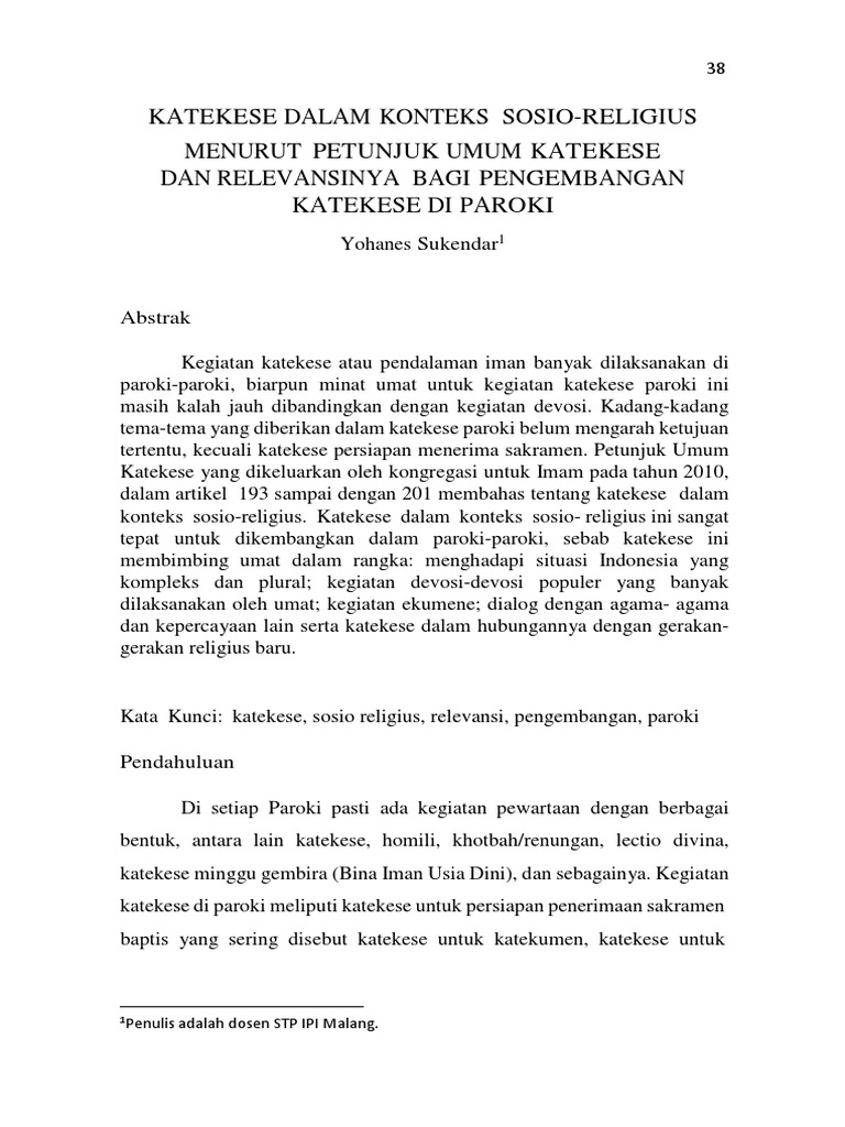 03+KATEKESE+DALAM+KONTEKS++SOSIO-RELIGIUS+MENURUT+PETUNJUK+UMUM ...