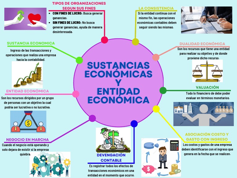 Sustancias Económicas y Entidad Económica Mapa Mental | PDF ...