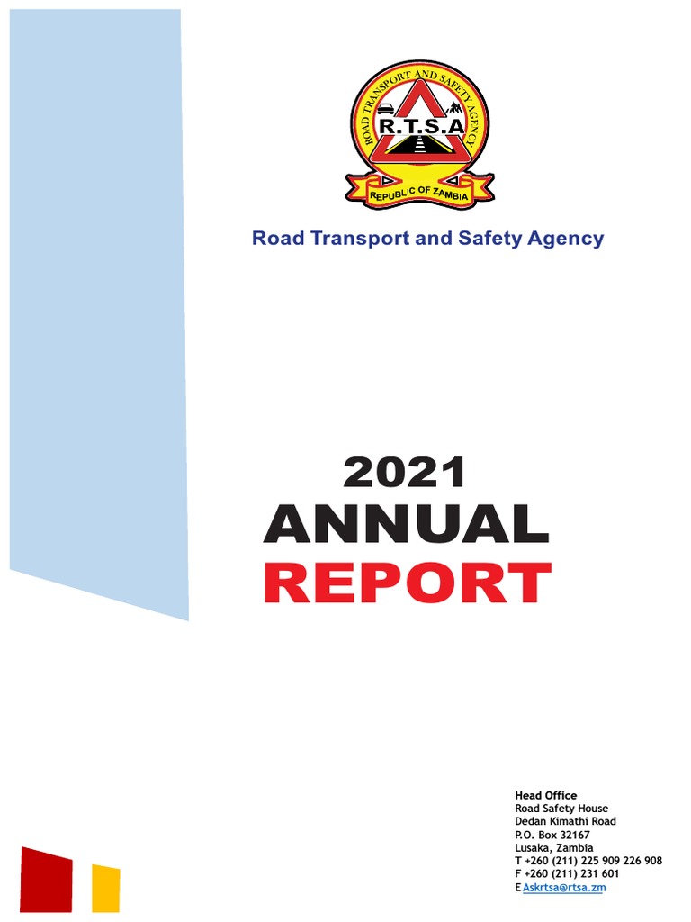 2021 RTSA Annual Report PDF | PDF | Traffic Collision | Transport