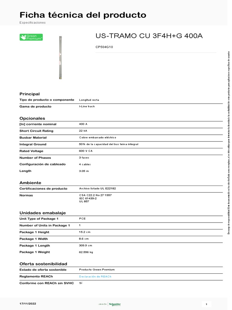 Electroducto I-Line - I-Line II (225A 600A) - CP504G10 | PDF