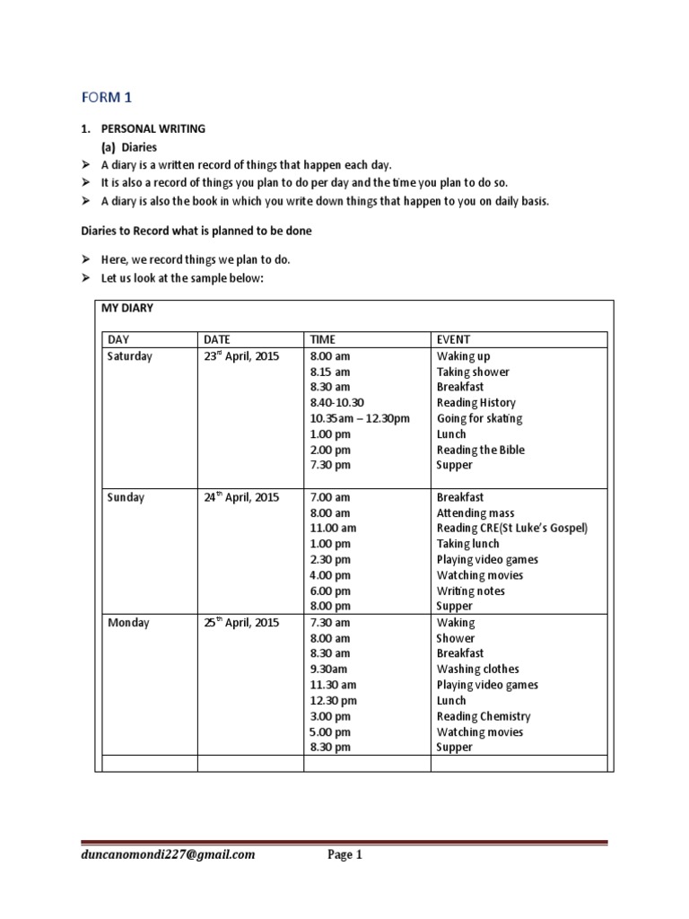 Writing Formats and Examples | PDF | Inventory