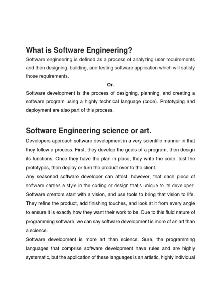 Understanding Software Engineering Basics | PDF | Software Testing ...