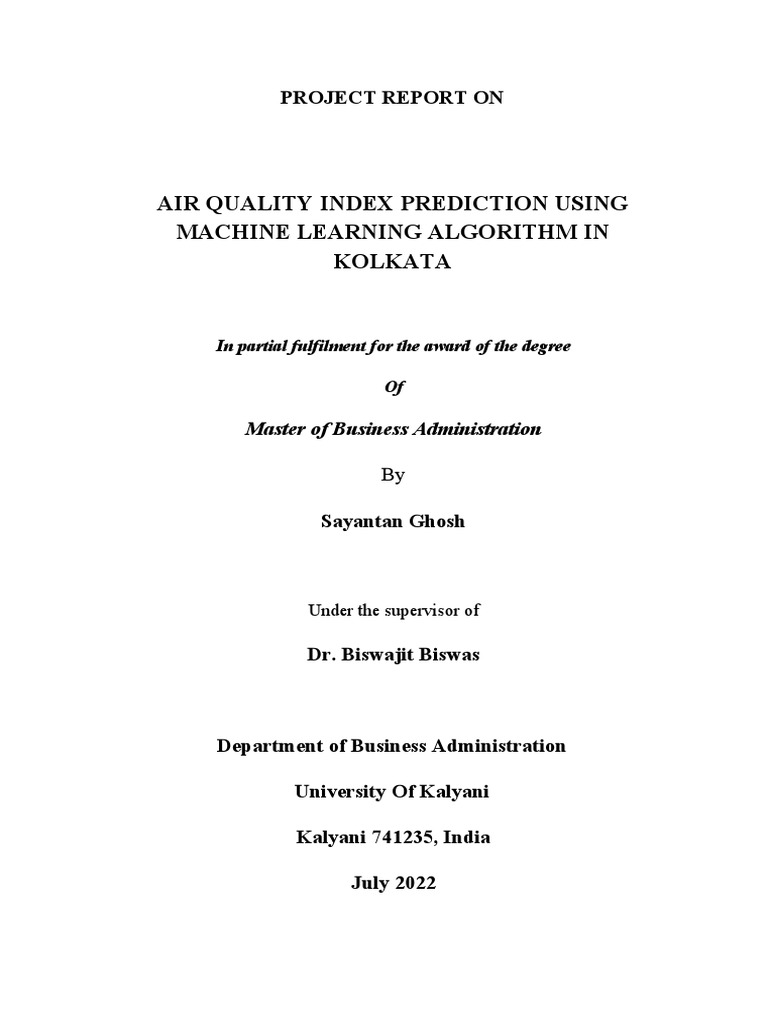 Sayantan Final Print Project Report | Download Free PDF | Quartile | Statistics