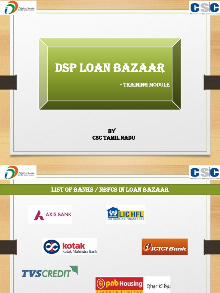 CSC Loan Bazaar | PDF