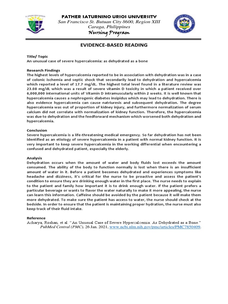 Ebr - F&e Oxygenation | PDF | Dehydration | Vitamin D
