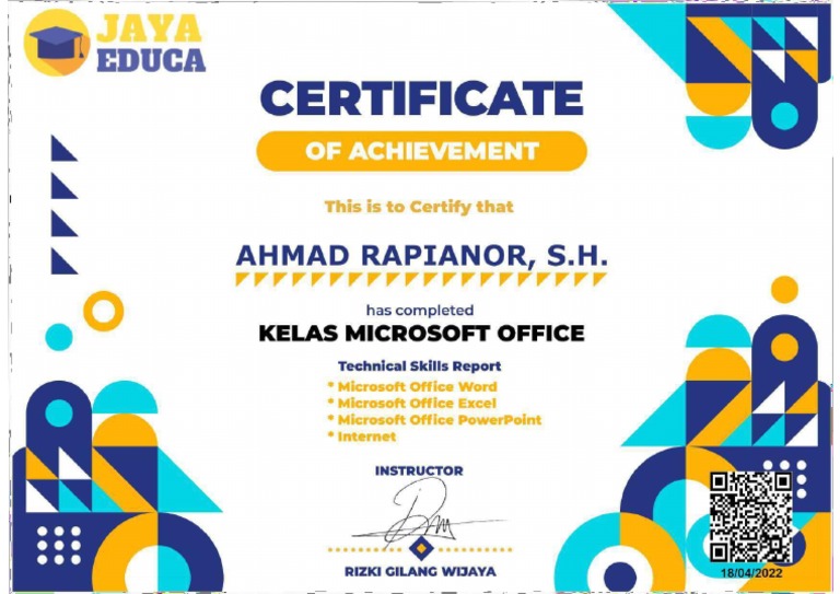Certificate MS - Office | PDF