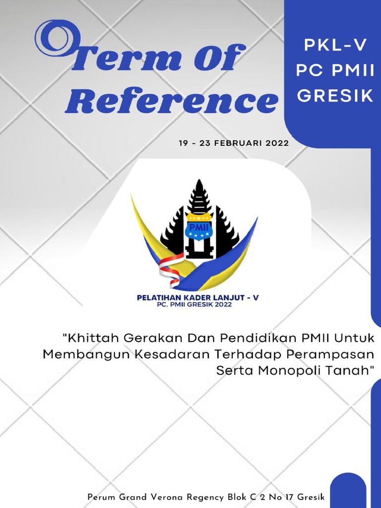 TOR PKL-V PC PMII Gresik 2022 | PDF