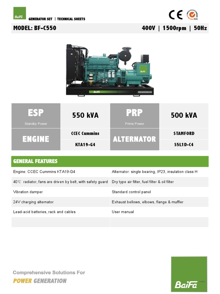 ESP PRP: Engine | PDF | Electric Generator | Rotating Machines
