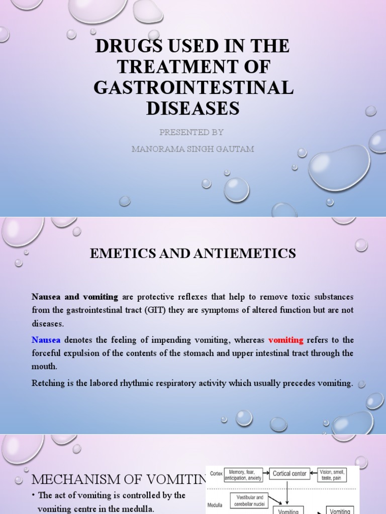 Drugs Used in The Treatment of Gastrointestinal Diseases | PDF ...