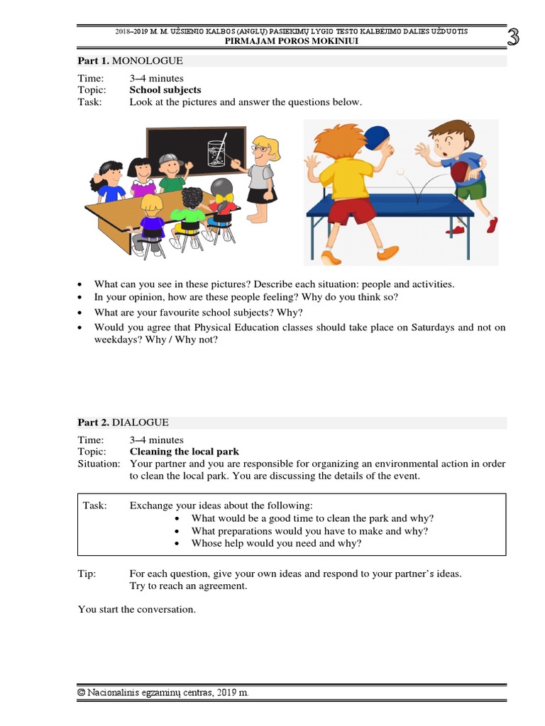 EN - 10kl - Kalb - Uzduotis 3 | PDF | Cognition | Human Communication