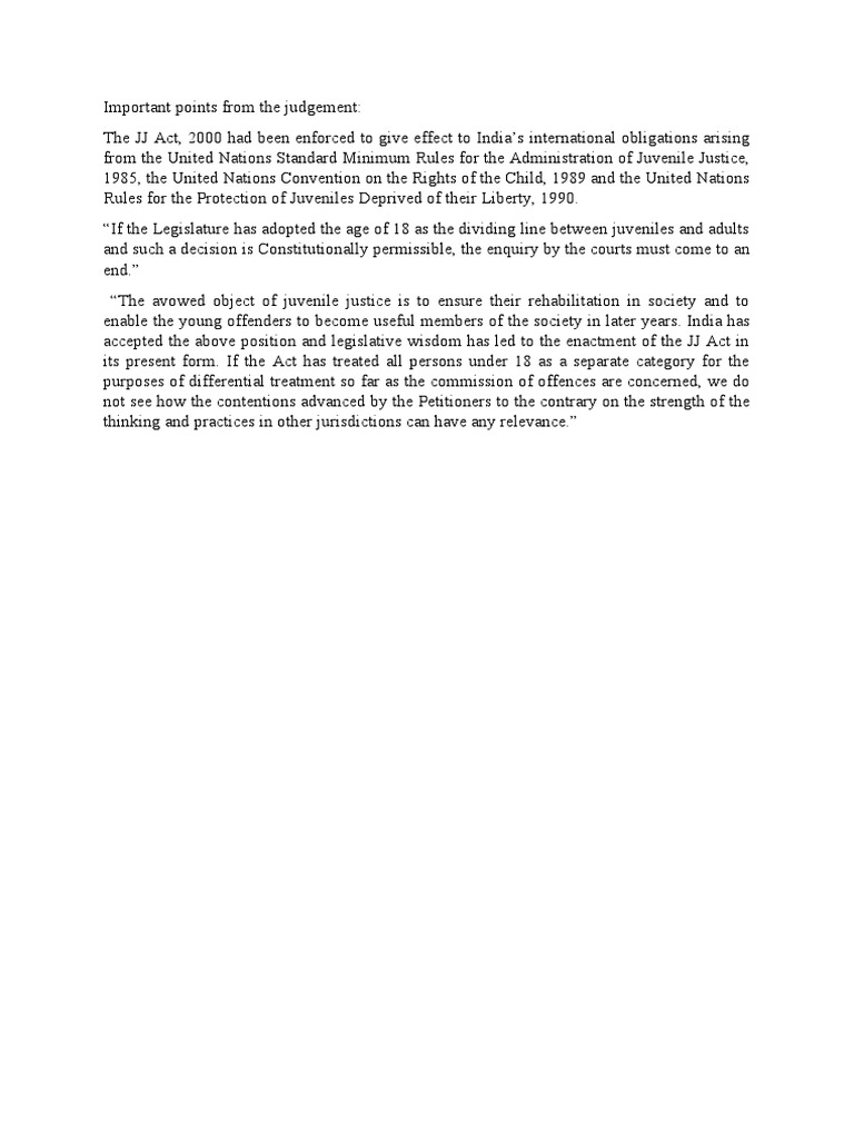 Subramanian Swamy Vs Raju The Member Juvenile Justice Board | PDF