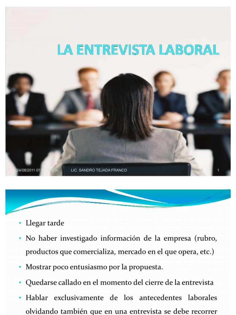 Errores Más Comunes de La Entrevista Laboral | PDF