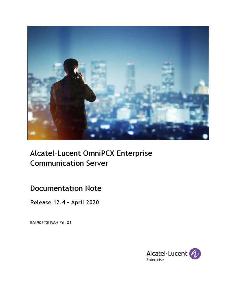 Oxe12.4 DocumentationNote 8AL90920USAH 1 en PDF | PDF | Server (Computing) | Session Initiation ...