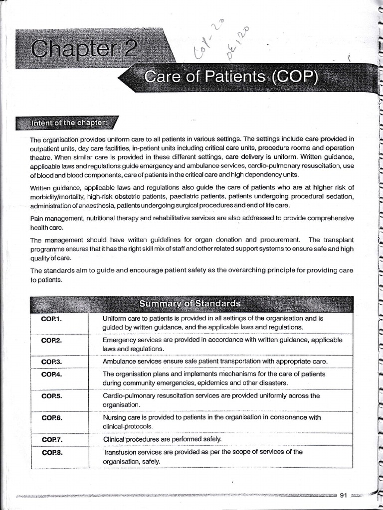 NABH 5th Edition - COP - Emergency Services | PDF | Cardiopulmonary ...