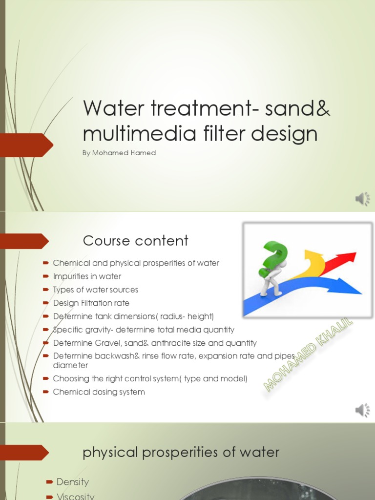 Sand & Multimedia Filter Design Guide | PDF