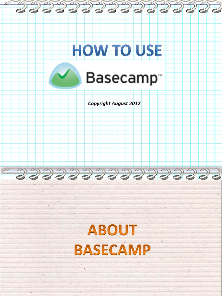 How To Use Basecamp | Download Free PDF | Professional Skills | Time ...