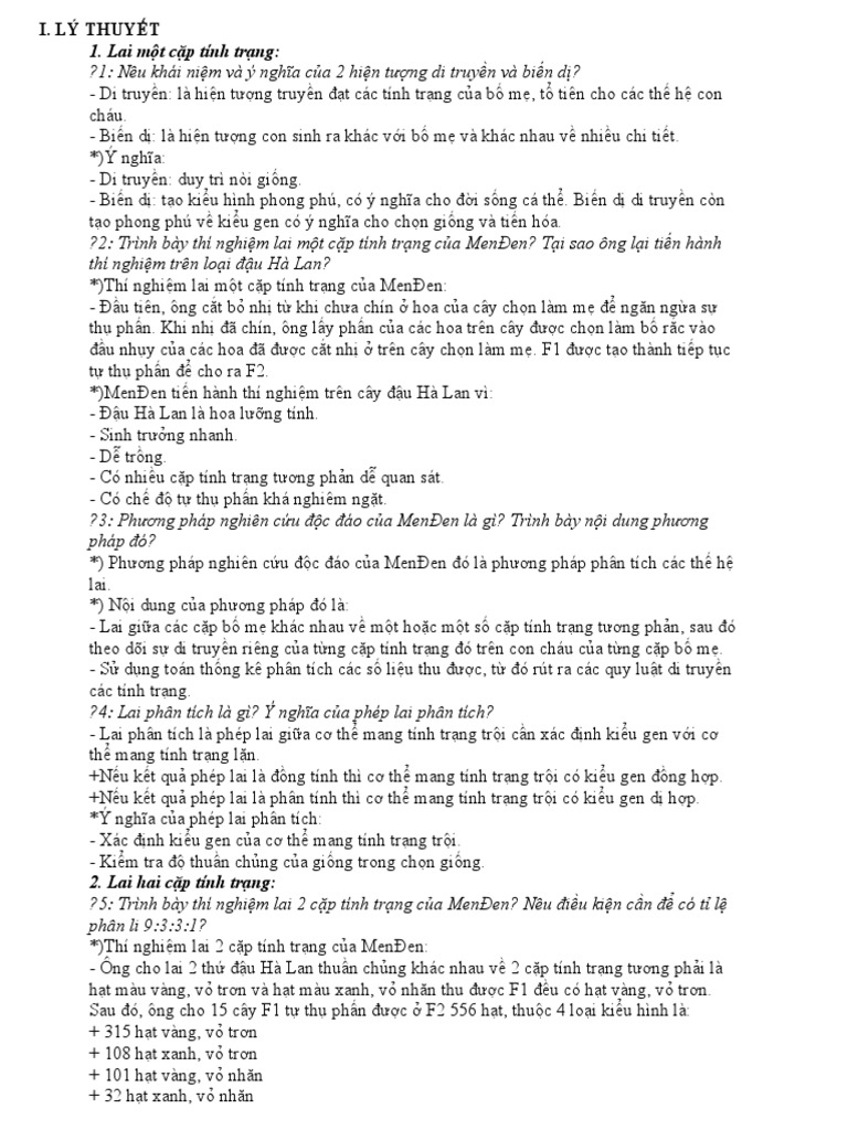 Tổng kết các kiến thức GKI | PDF