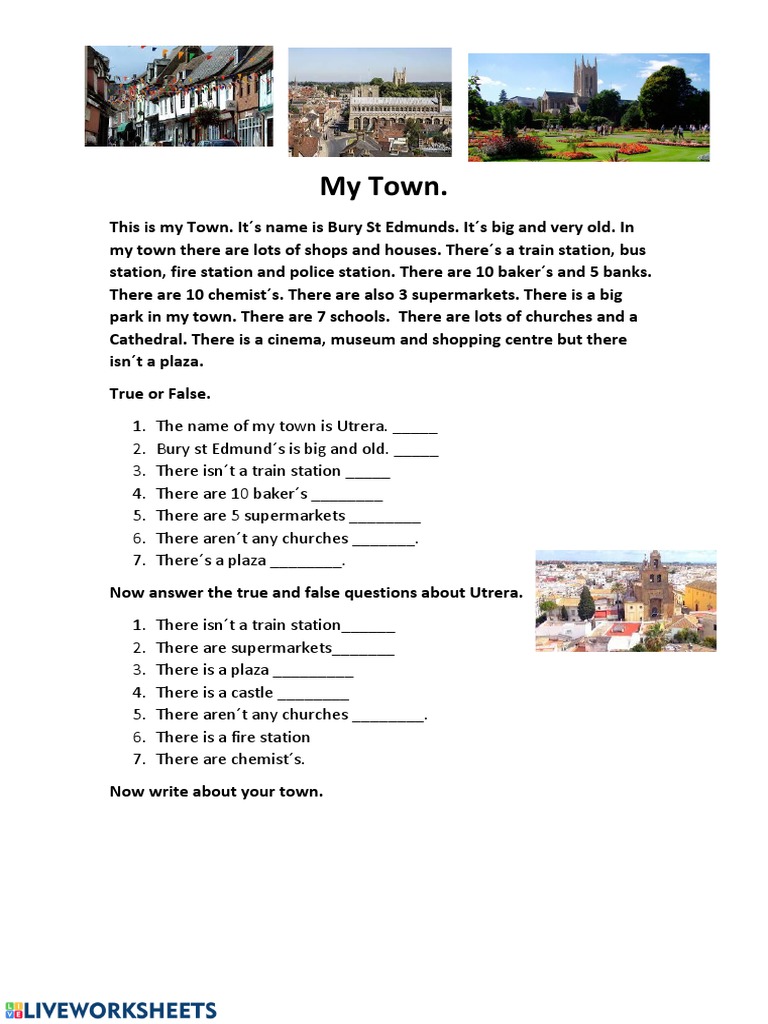 My Town Reading Pdf