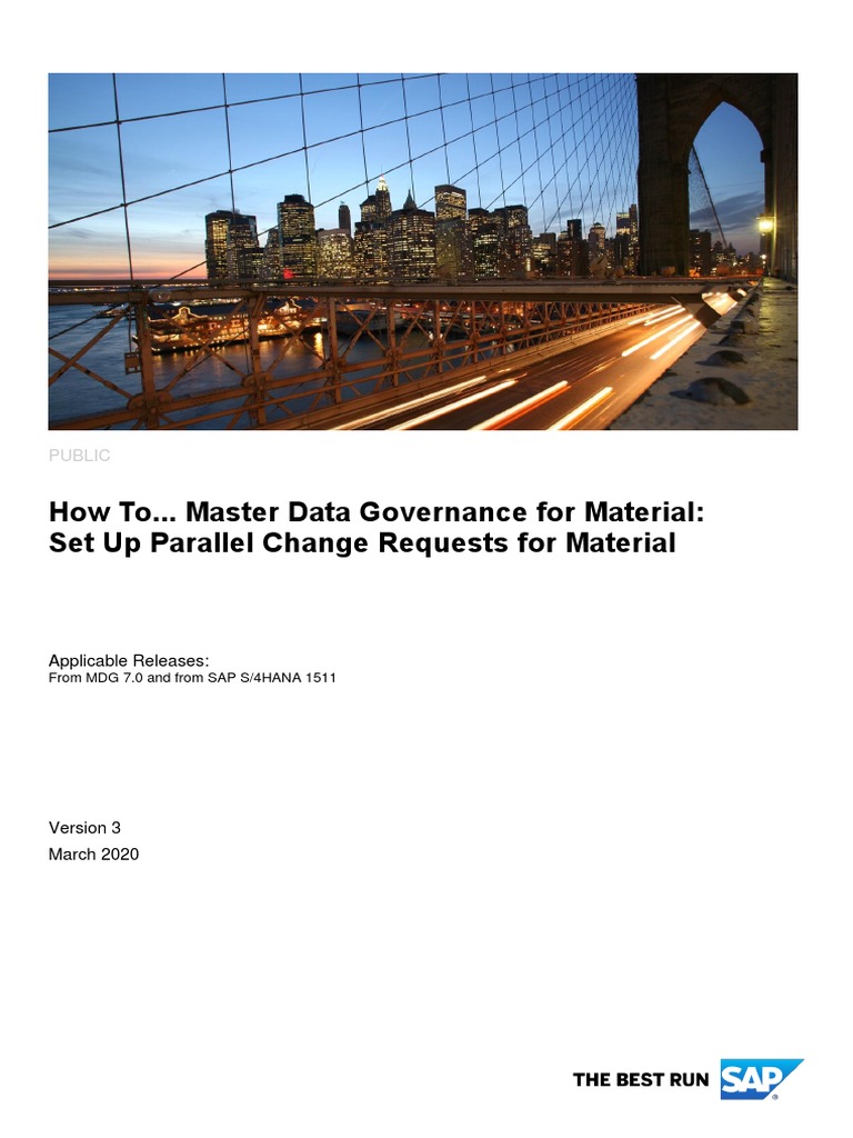 Set UP Parallel Change Request in MDG MM PDF | PDF | Scope (Computer Science) | Data Model