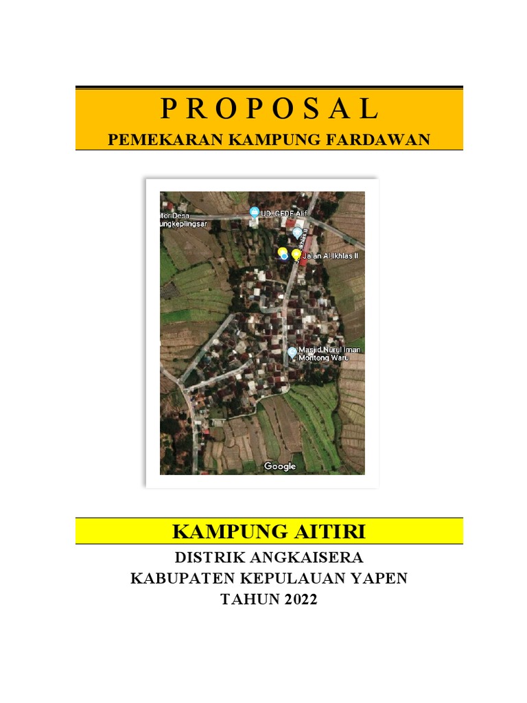 Proposal Pemekaran Dusun Montong Warudocx PDF Free | PDF