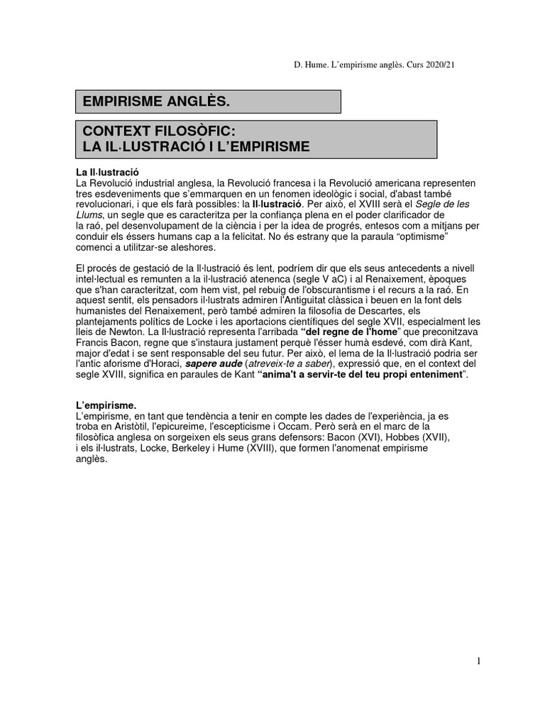 ?? Apunts Base Hume 2021 | PDF