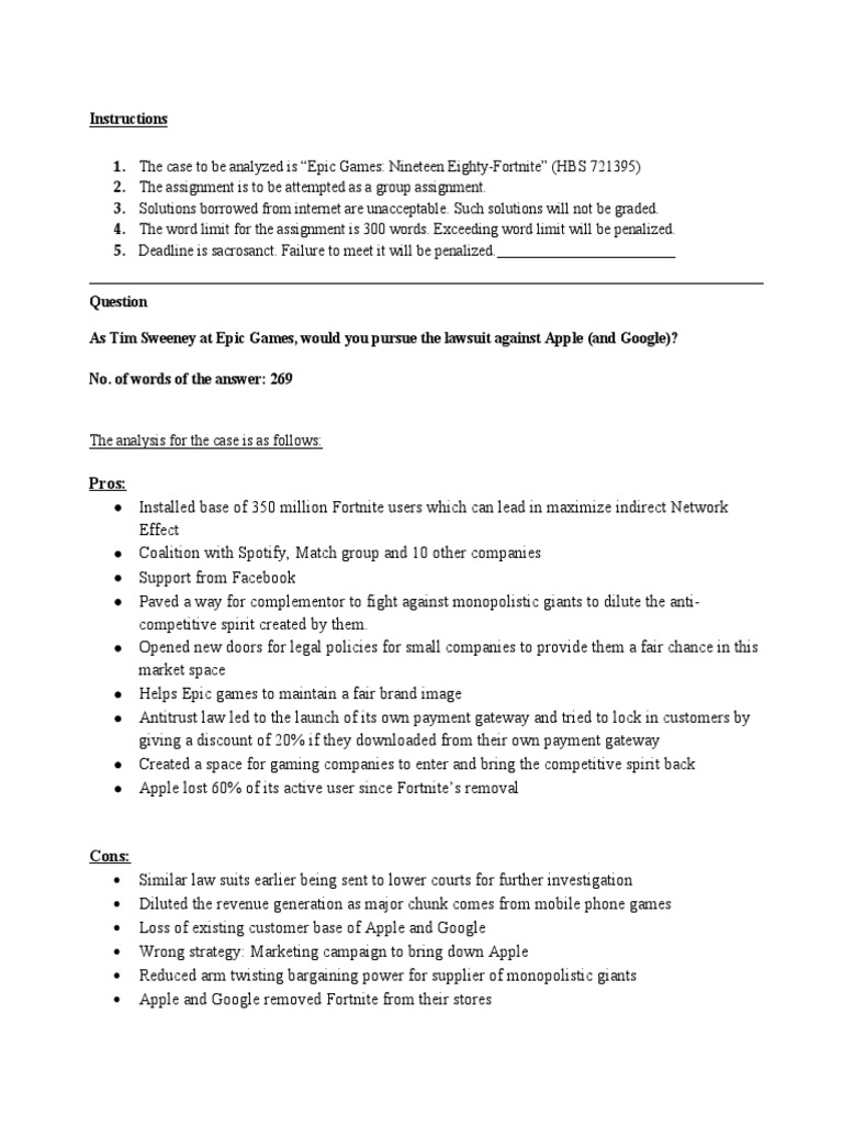 Epic Games Tech. Strategy | PDF
