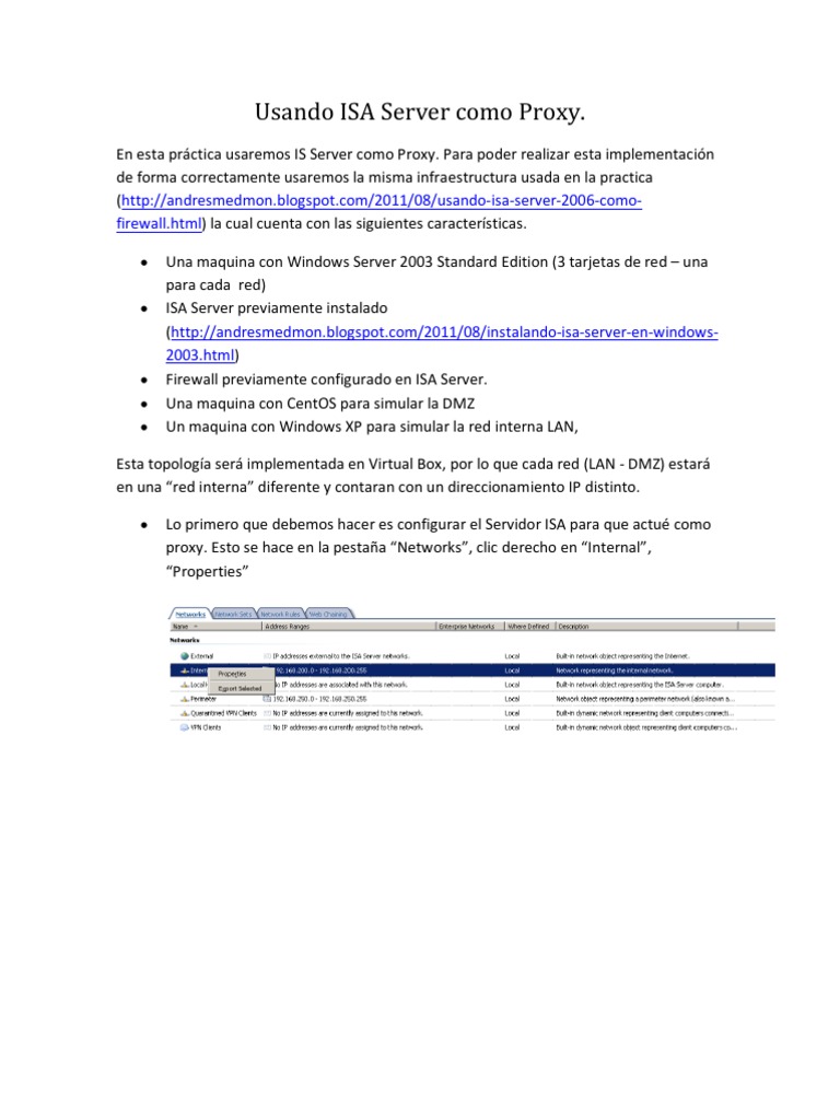 Usando ISA Server Como Proxy | PDF