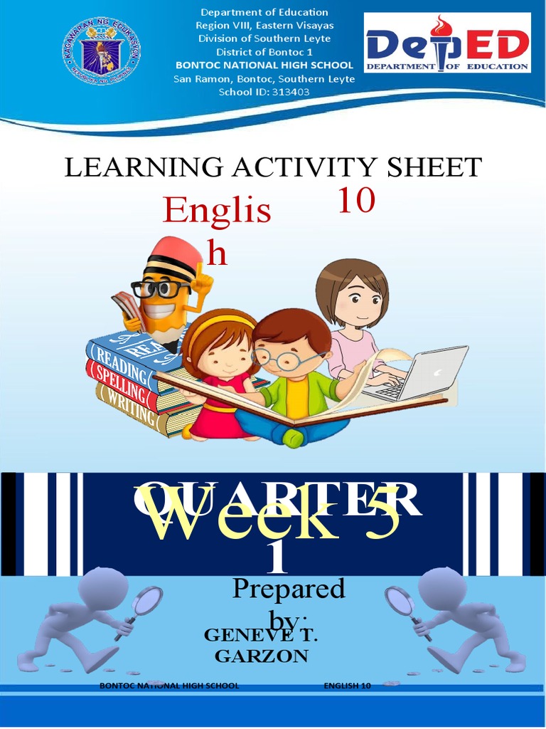 Las-English 10 W5-6 | PDF | Cognitive Science | Linguistics