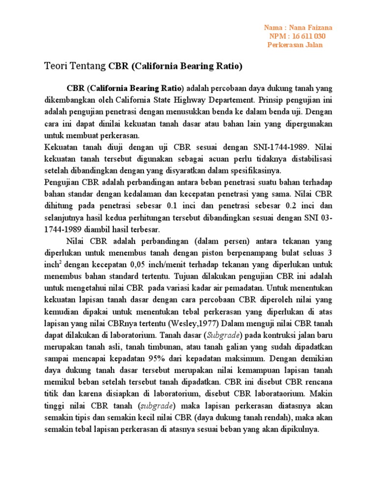 Teori Tentang CBR | PDF