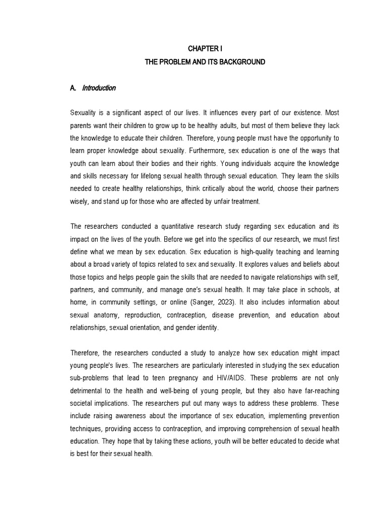 Research Sex Education | PDF | Sex Education | Hiv/Aids